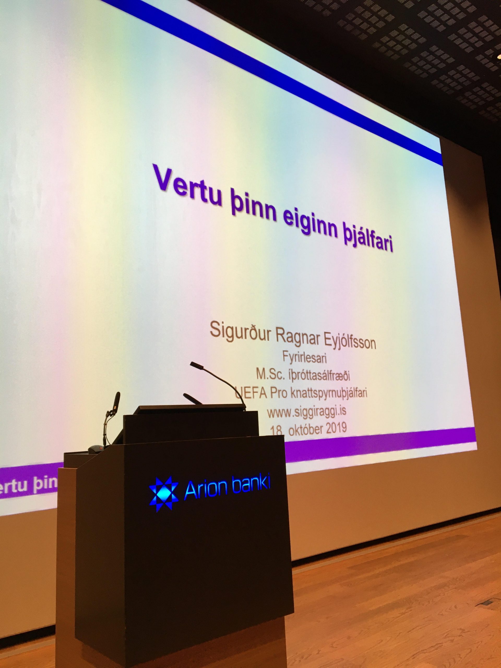 Fyrirlestur Vertu þinn eiginn þjálfari « Siggi Raggi.is